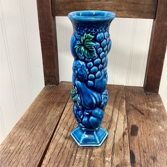Vintage | Accents | Vintage Inarco Mood Indigo Blue Vase 8 Tall ...